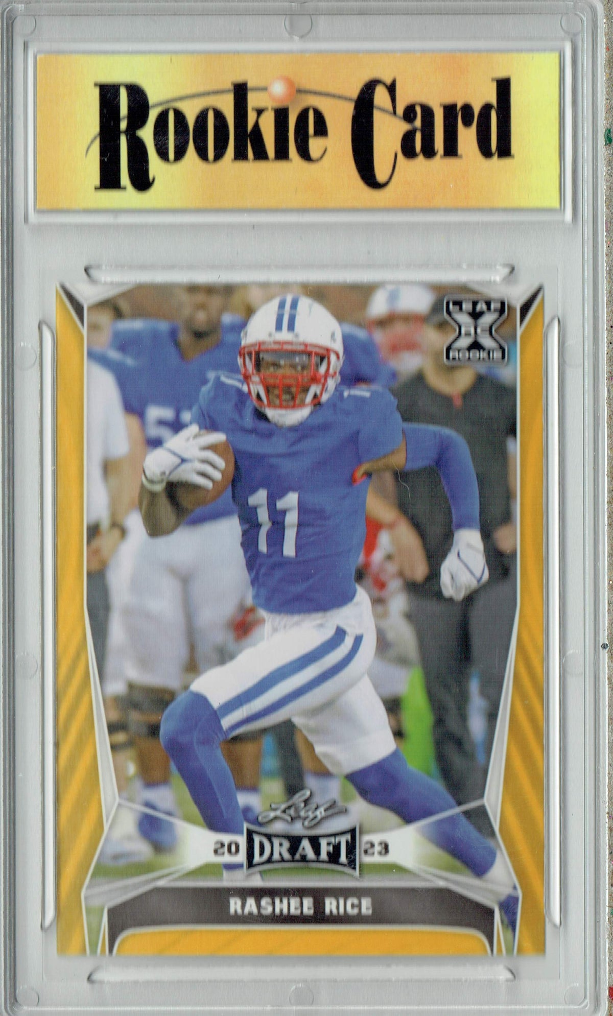 Certified Mint+ Rashee Rice 2023 Leaf Football #66 Gold SP Rookie Card ...