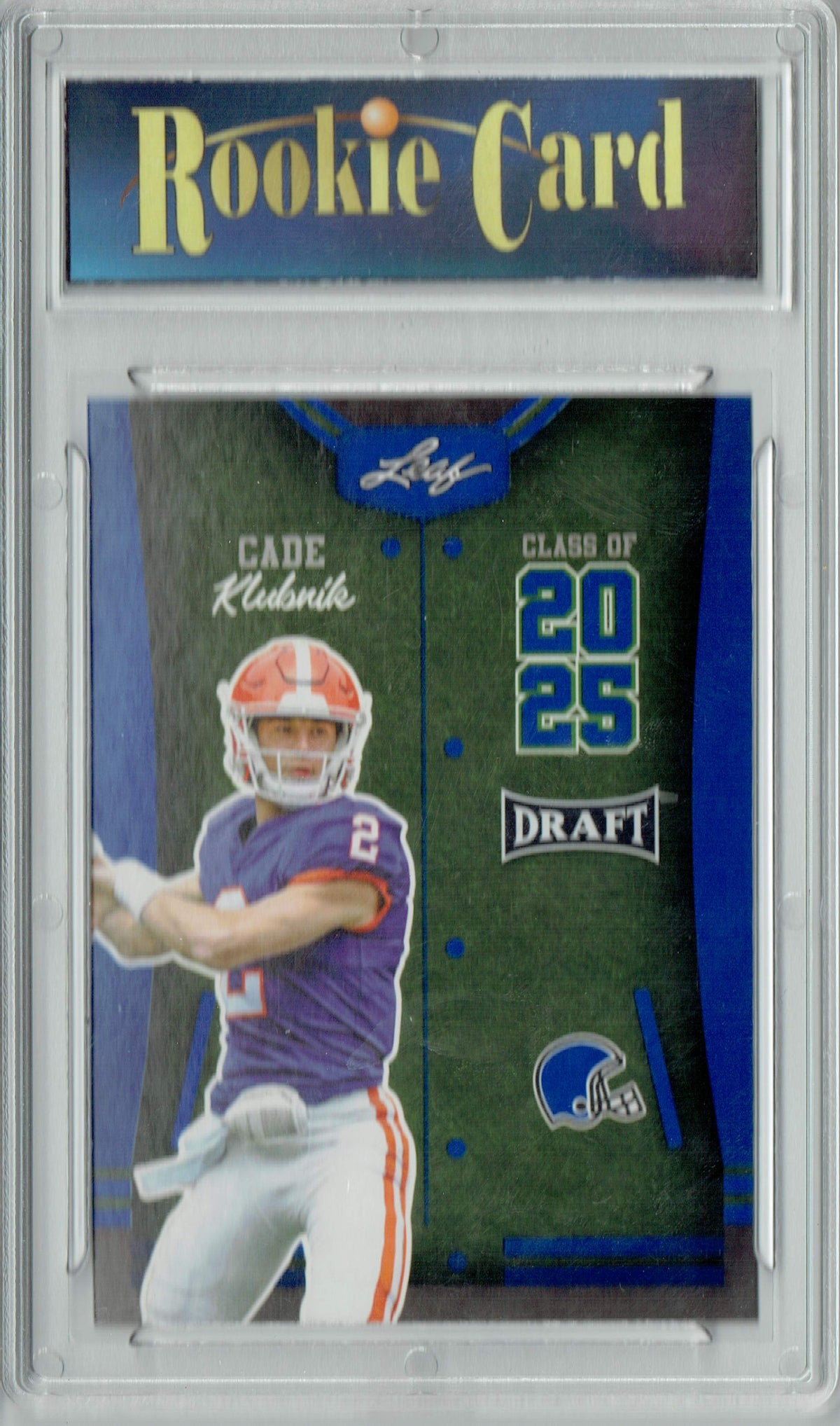 Certified Mint+ Cade Klubnik 2023 Leaf Football #82 Blue SP Class of 2 ...