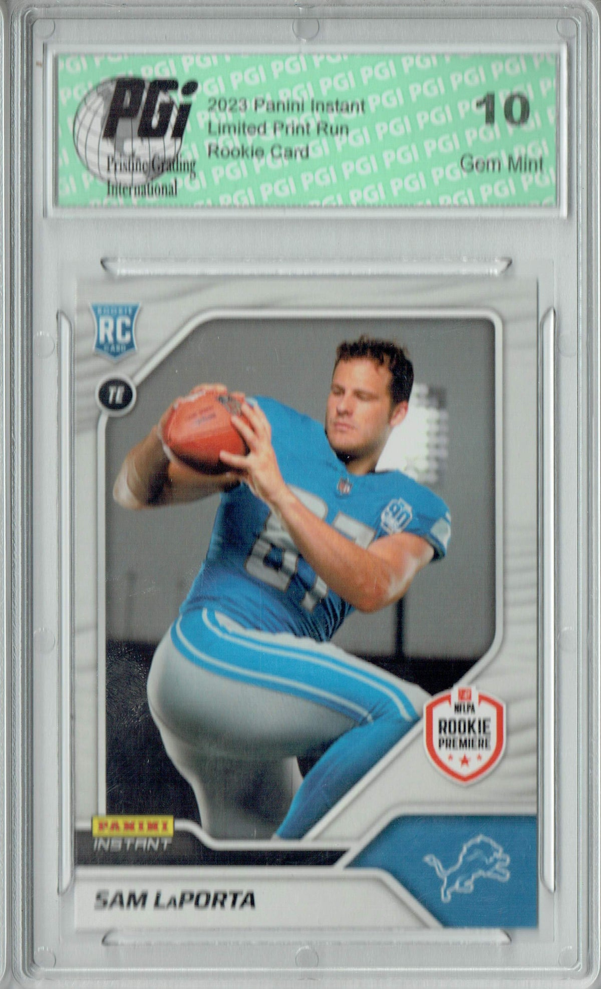 Sam LaPorta 2023 Panini Instant 1st Look #12 1 of 526 Rookie Card PGI ...