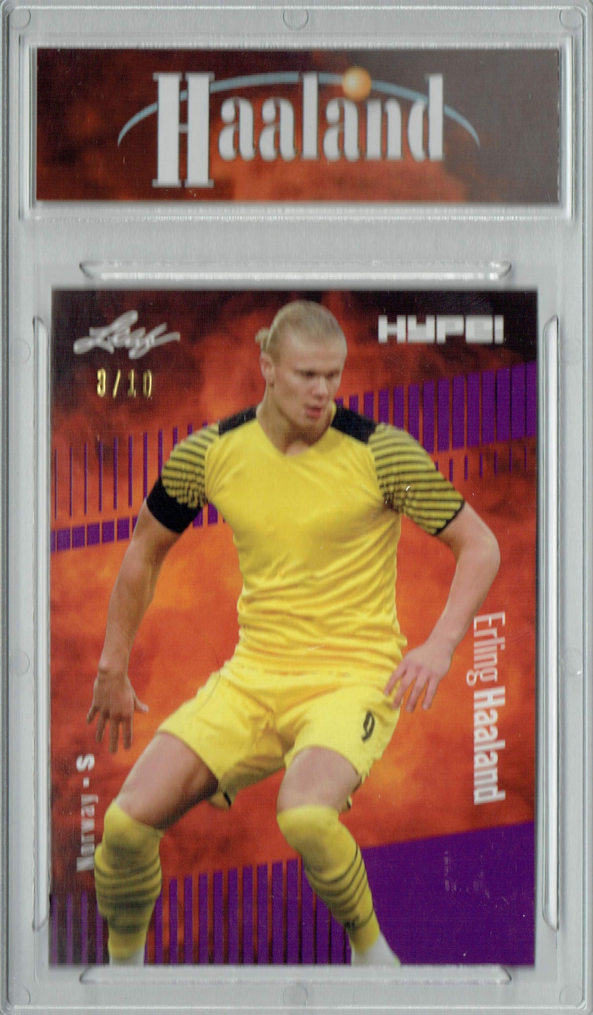 Certified Mint+ Erling Haaland 2022 Leaf HYPE! #94 Purple Short Print ...