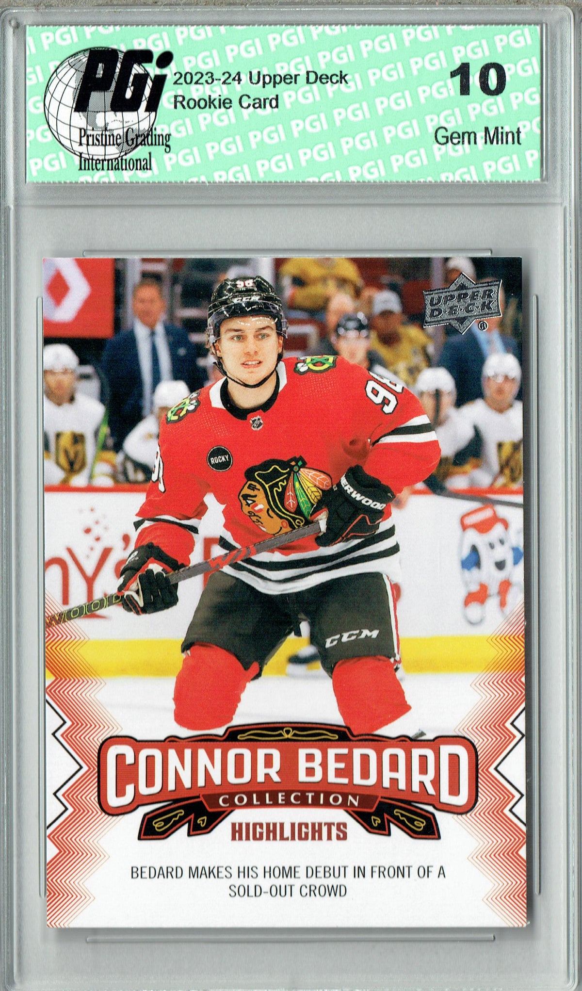 2023 Upper Deck Connor Bedard Collection #14 Makes Home Debut Rookie C ...