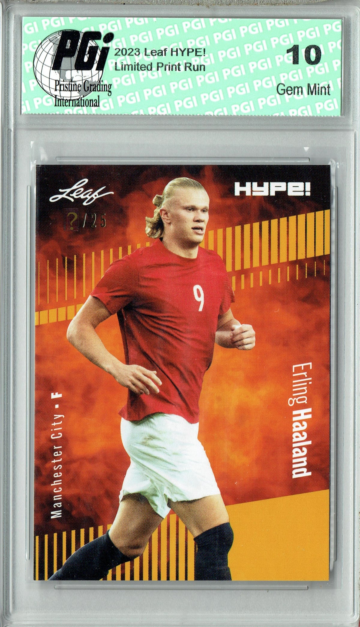 Erling Haaland 2023 Leaf HYPE! #118 Gold SP, Just 25 Made Rare Trading ...