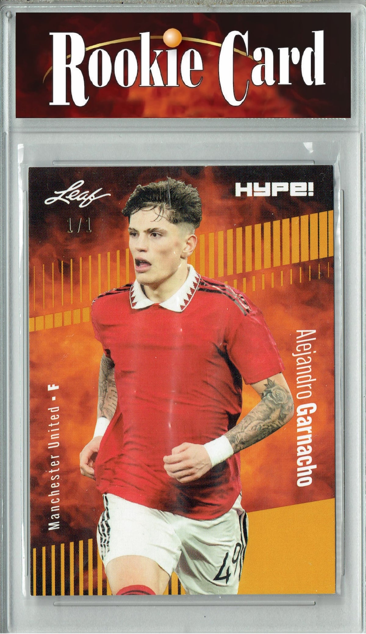 Certified Mint+ Alejandro Garnacho 2023 Leaf HYPE! #99A Gold Blank Bac ...