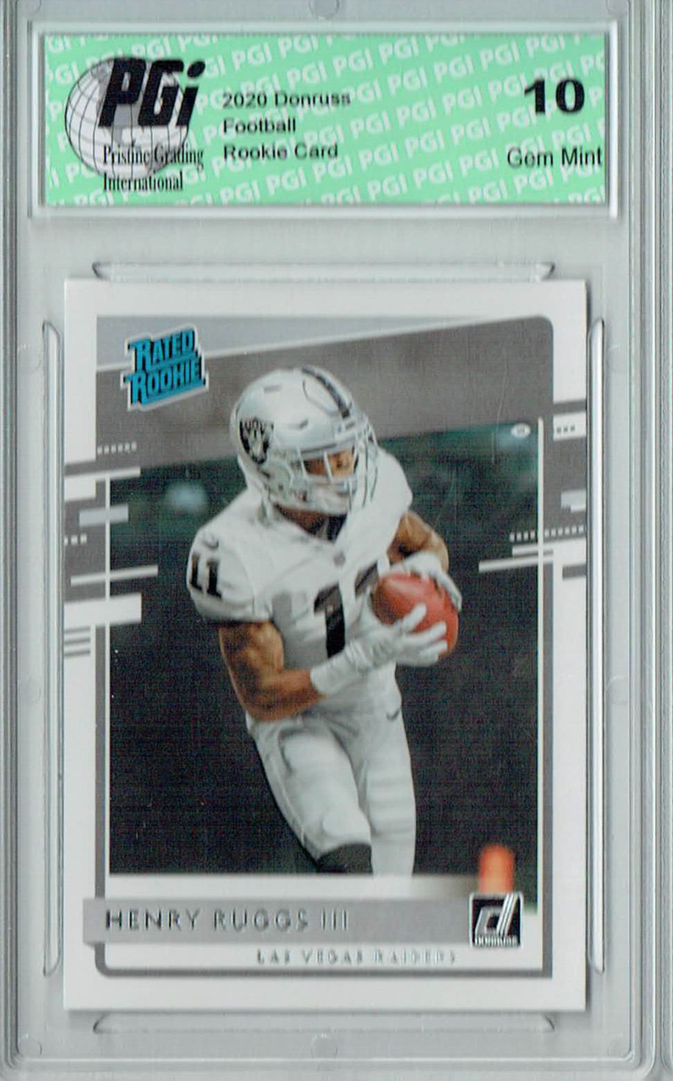 Henry Ruggs III 2020 Donruss #308 Rookie Card PGI 10 — Rookie Cards
