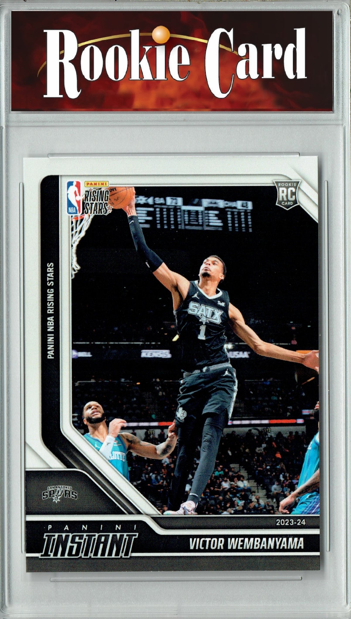 Victor Wembanyama 2023 Panini Instant #347 NBA Rising Stars Rookie Car ...