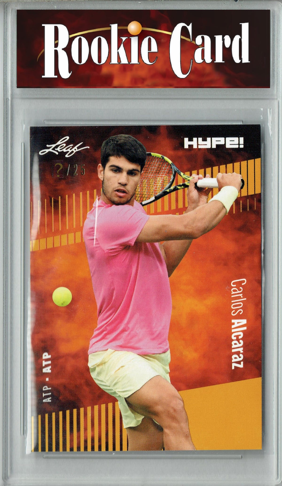 Certified Mint+ Carlos Alcaraz 2023 Leaf HYPE! #108A Gold SP, Just 25 ...