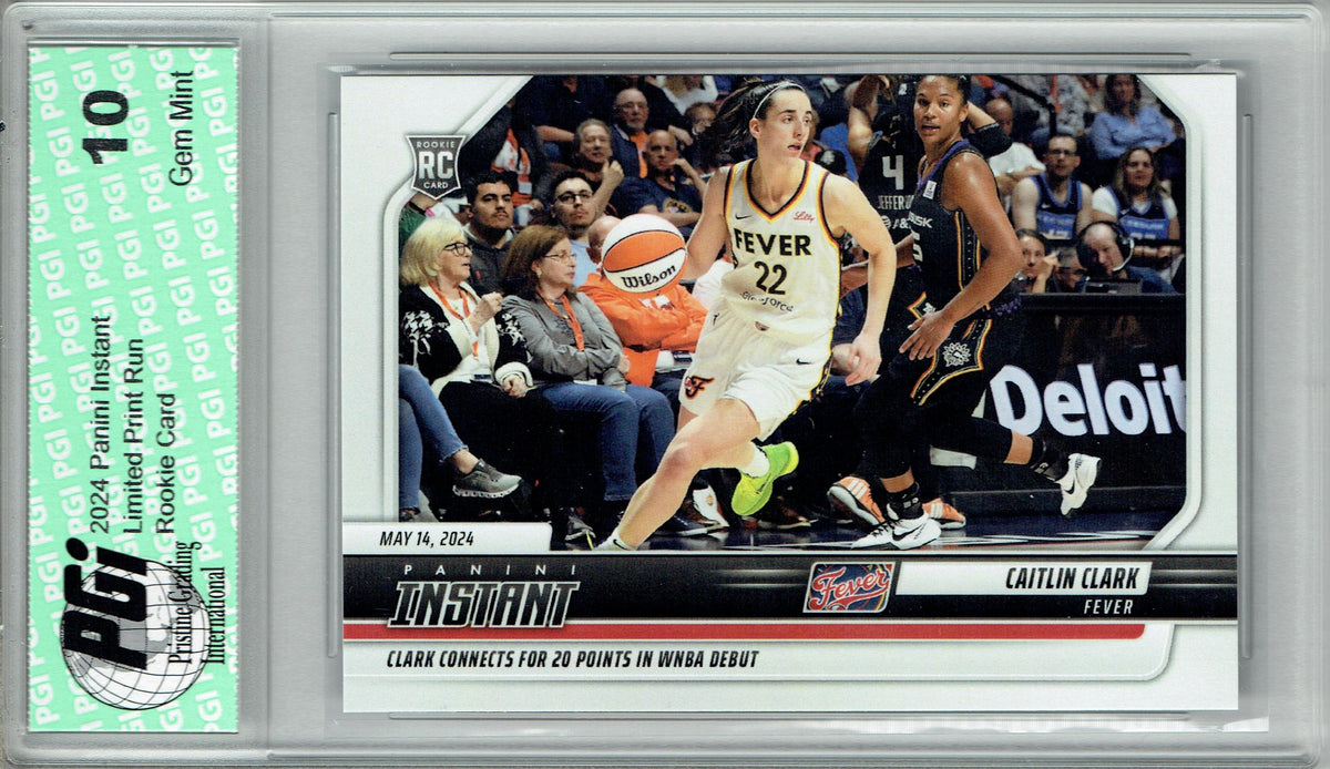Caitlin Clark 2024 Panini Instant #10 WNBA Debut! Rookie Card PGI 10 ...