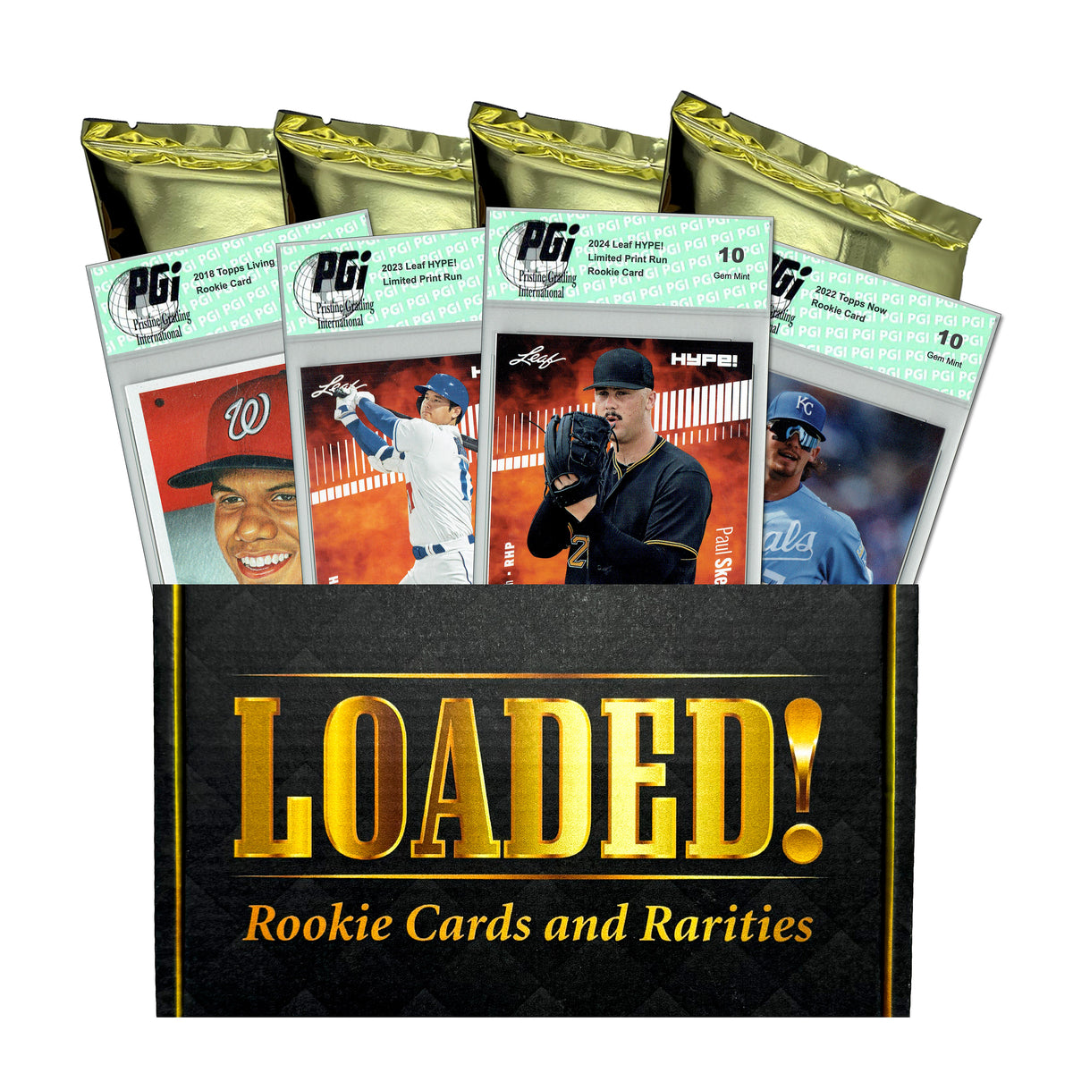 LOADED! MLB Collector's Box: 4 PGI 10 Rookie Cards & Rarities - Paul S