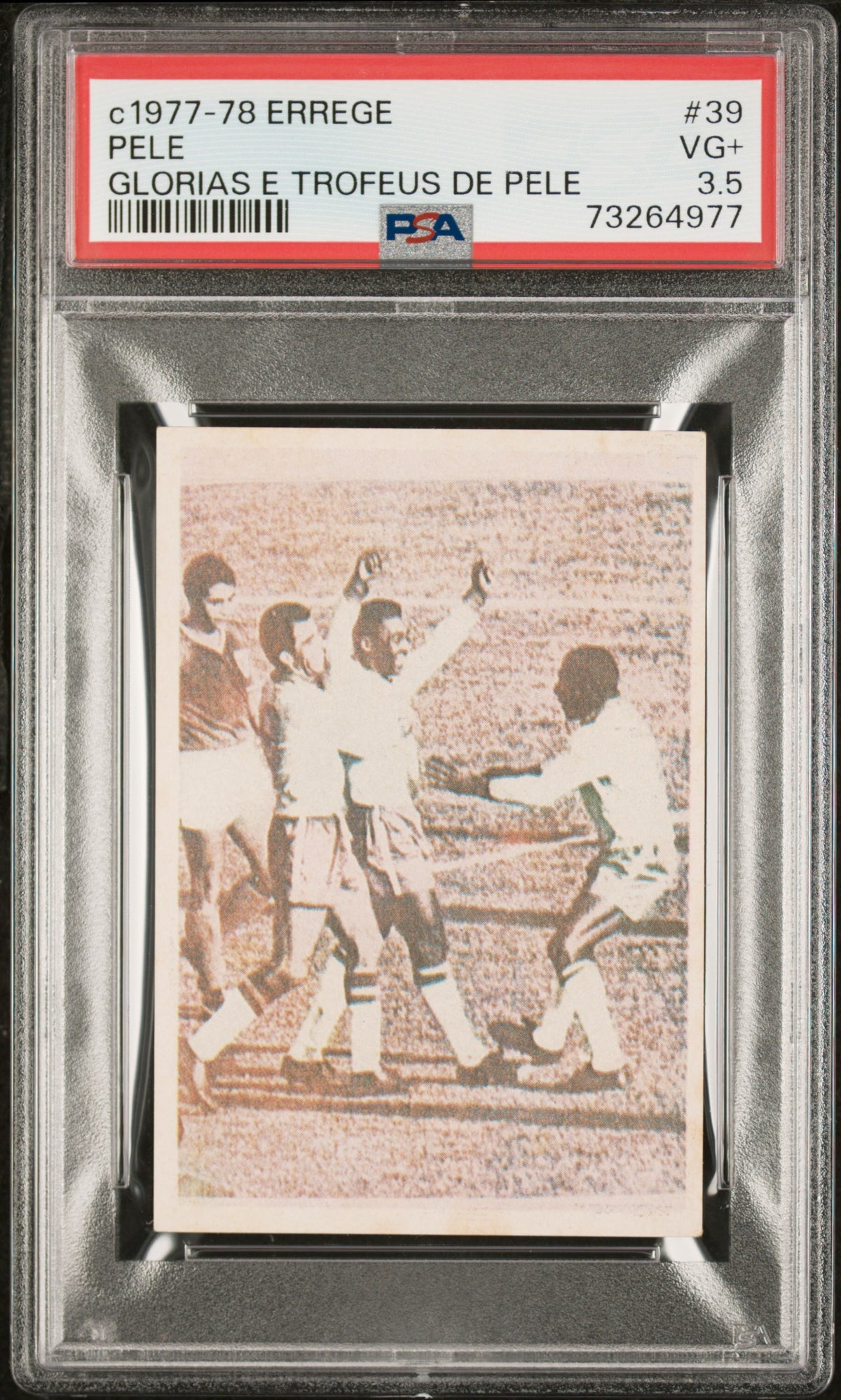 PSA 3 VG Pele 1977 Errege #39 Rare Trading Card Glorias e Trofeus de P ...