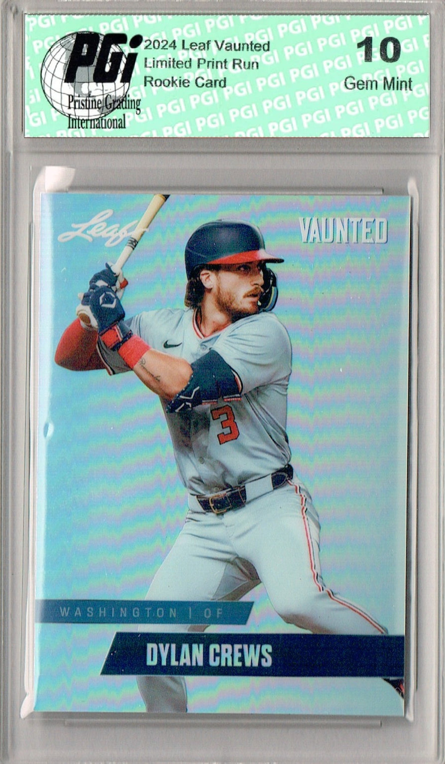 Dylan Crews 2024 Leaf Vaunted Metal #VM-08 Silver 25 Made Rookie Card ...