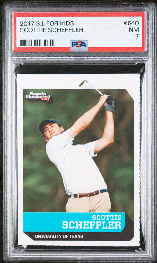 PSA 7 Scottie Scheffler 2017 S.I. For Kids #640 Rookie Card Top Graded ...