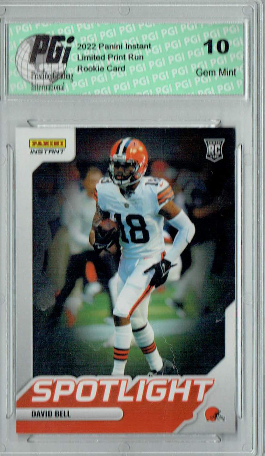David Bell 2022 Panini Instant #SR-30 Spotlight 1/603 Rookie Card PGI ...
