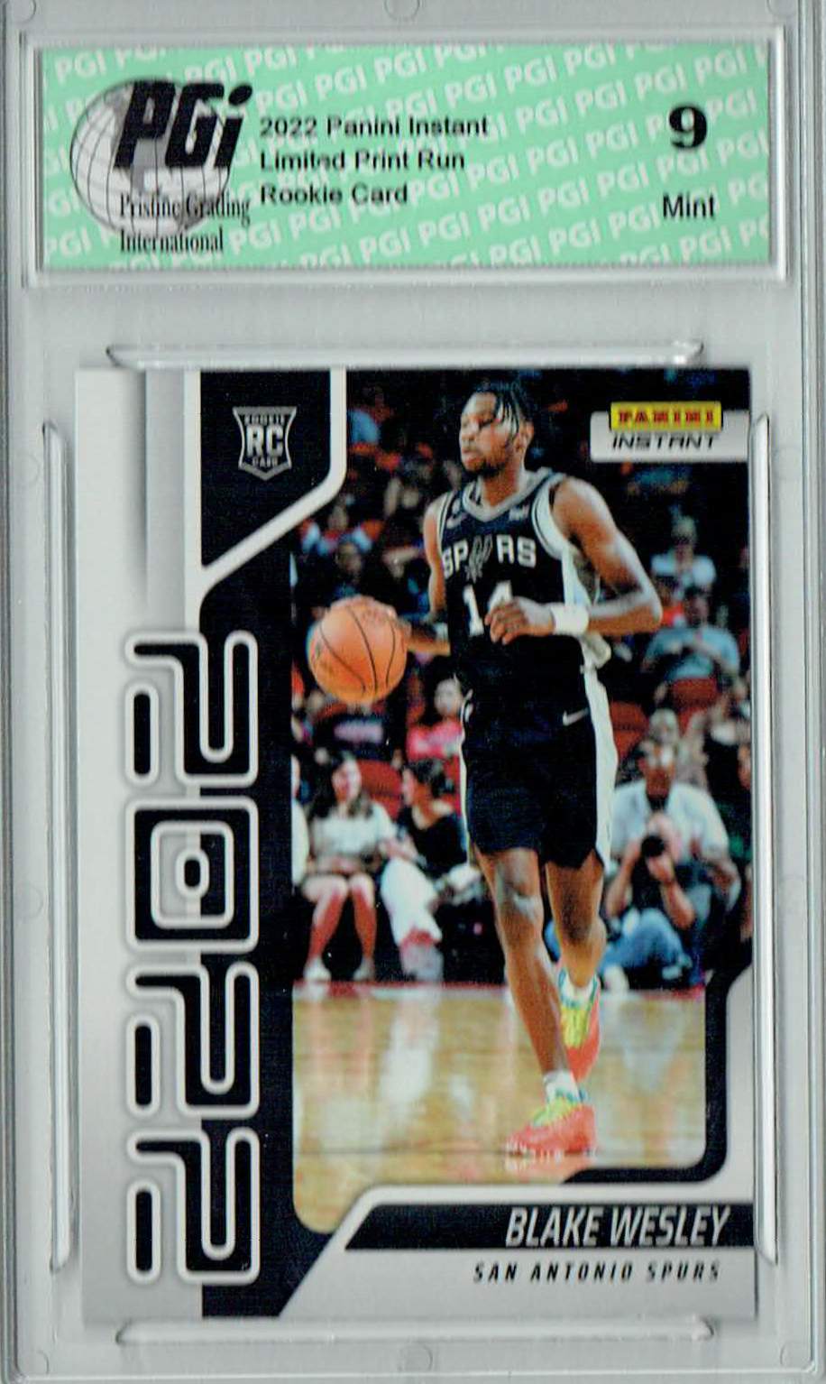 PGI 9 Blake Wesley 2022 Panini Instant Year One #YO-25 1/767 Rookie Ca ...