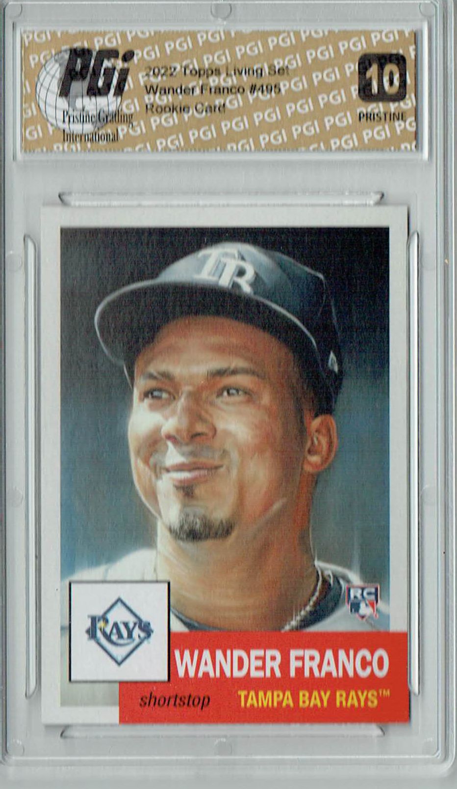 Wander Franco 2022 Topps Living Set #495 PRISTINE Rookie Card PGI 10 ...