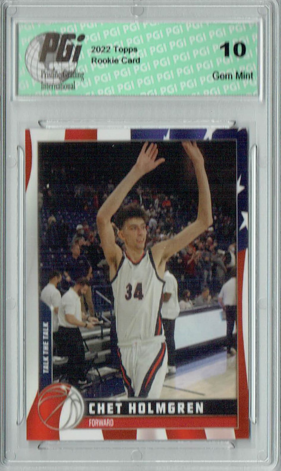 Chet Holmgren 2022 Topps X #15 SP- 16/50 Rookie Card PGI 10 — Rookie Cards
