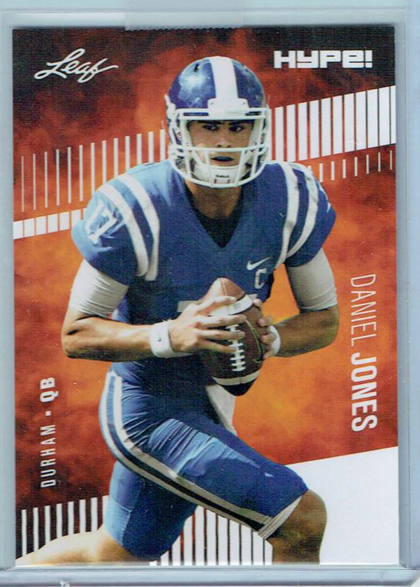 Mint Daniel Jones 2019 Leaf HYPE! #18 Only 5000 Made! Rare Rookie Card ...