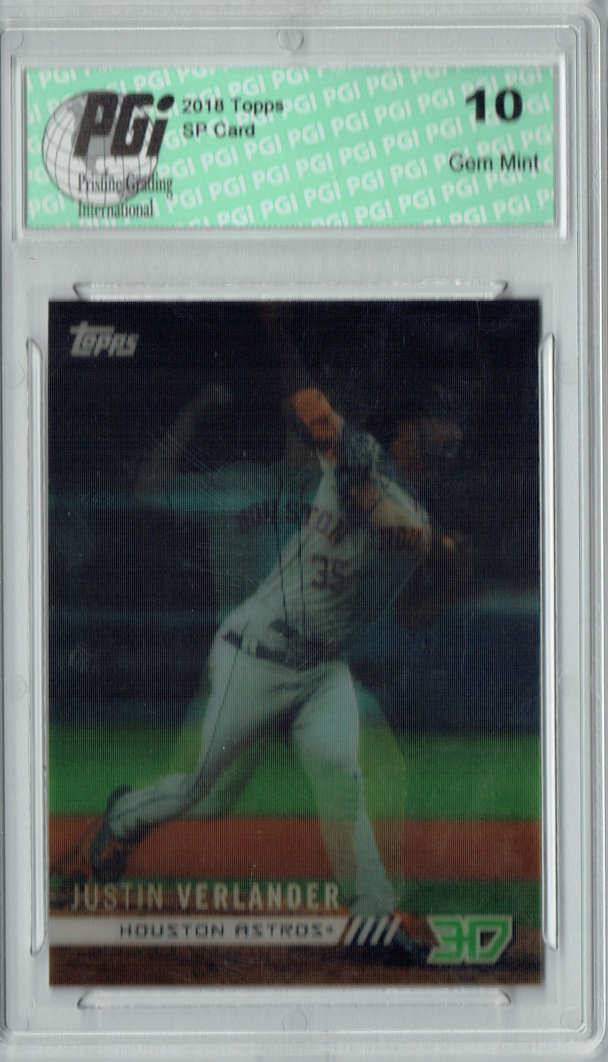 Justin Verlander 2018 Topps On Demand 3D #M-8 Motion SP Card PGI 10 ...