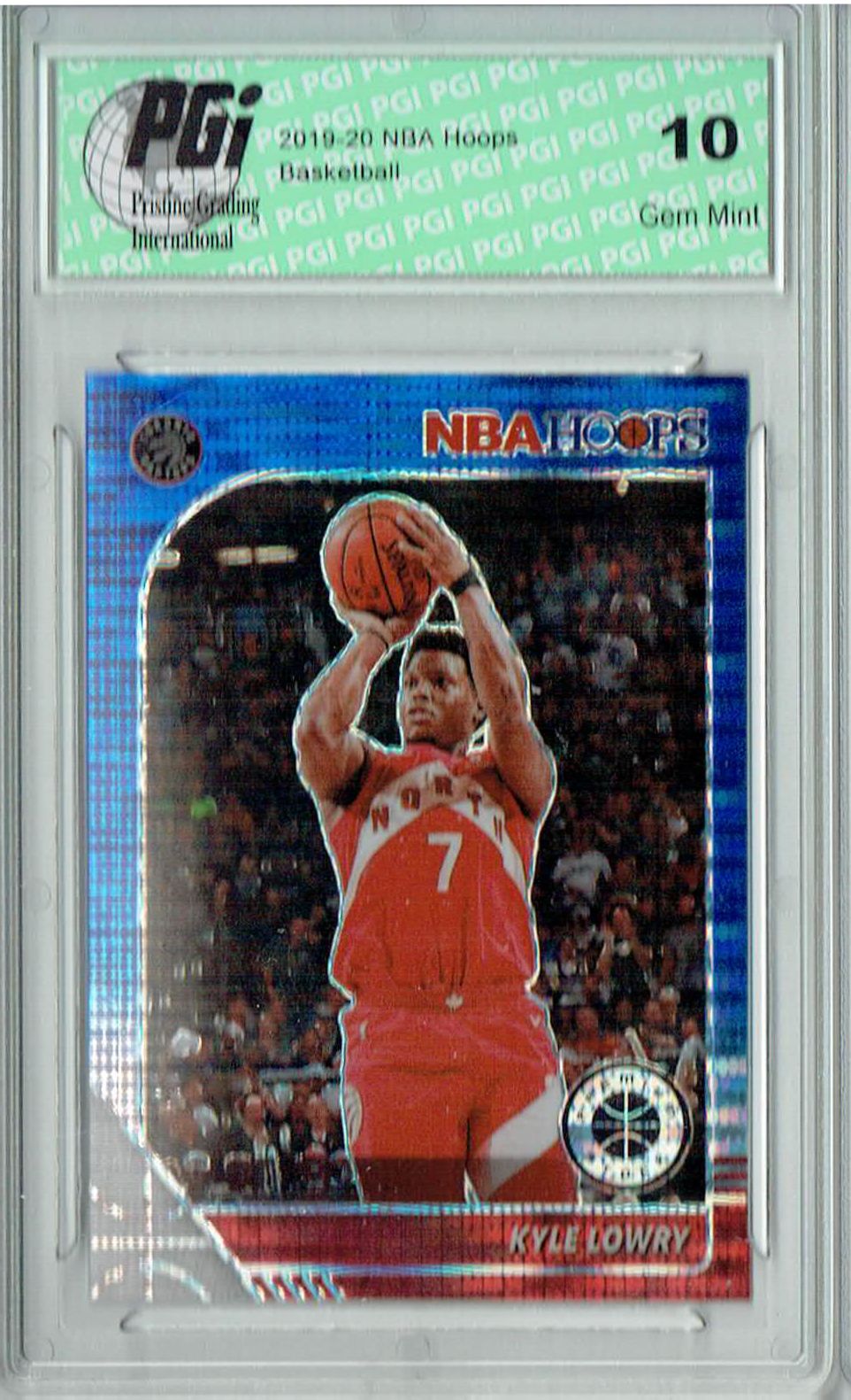 Kyle Lowry 2020 NBA Hoops #181 Pulsar Premium Blue Card PGI 10 — Rookie ...