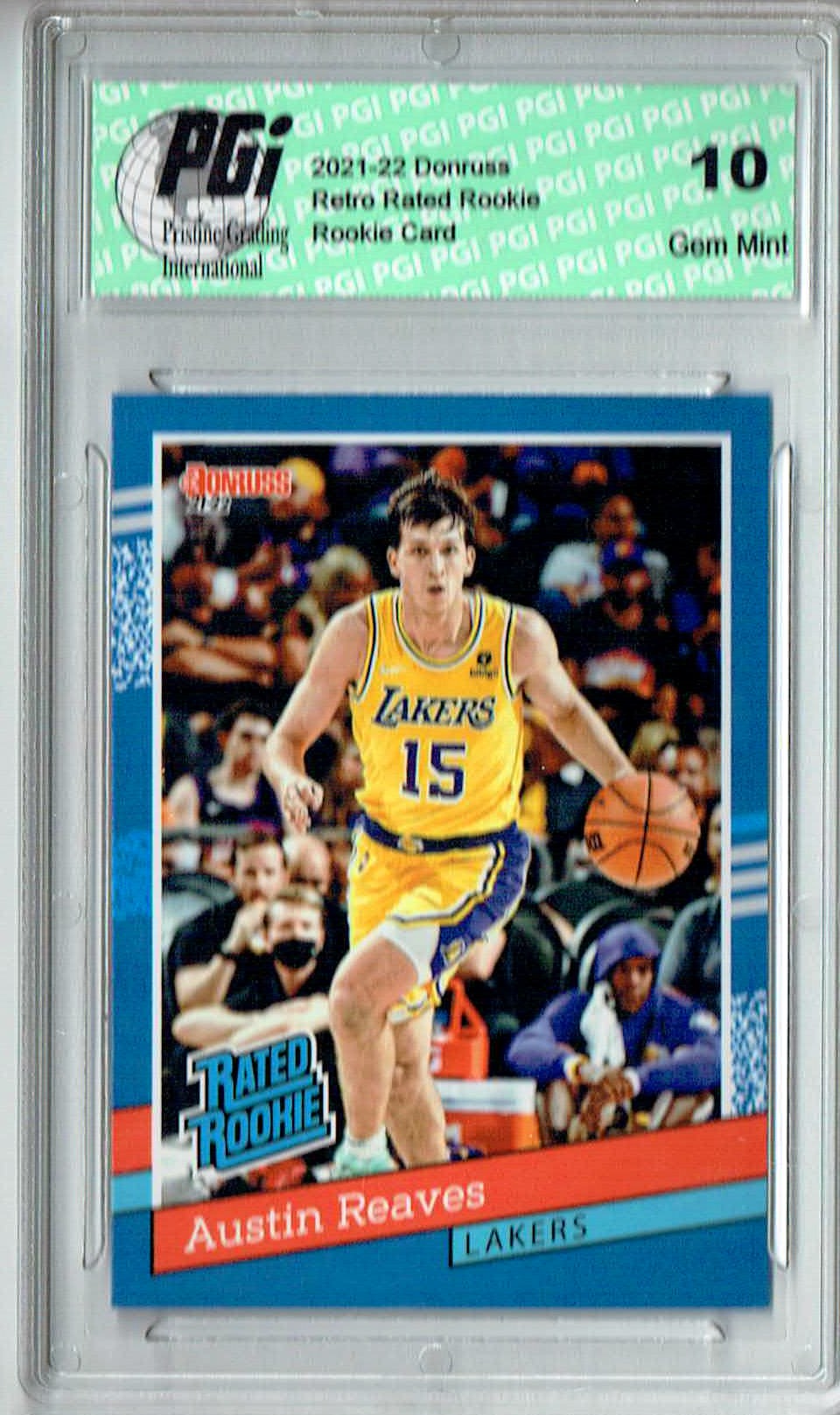 Austin Reaves 2021 Donruss #RR-45 1/2502 Retro Rated Rookie Card PGI 1 ...