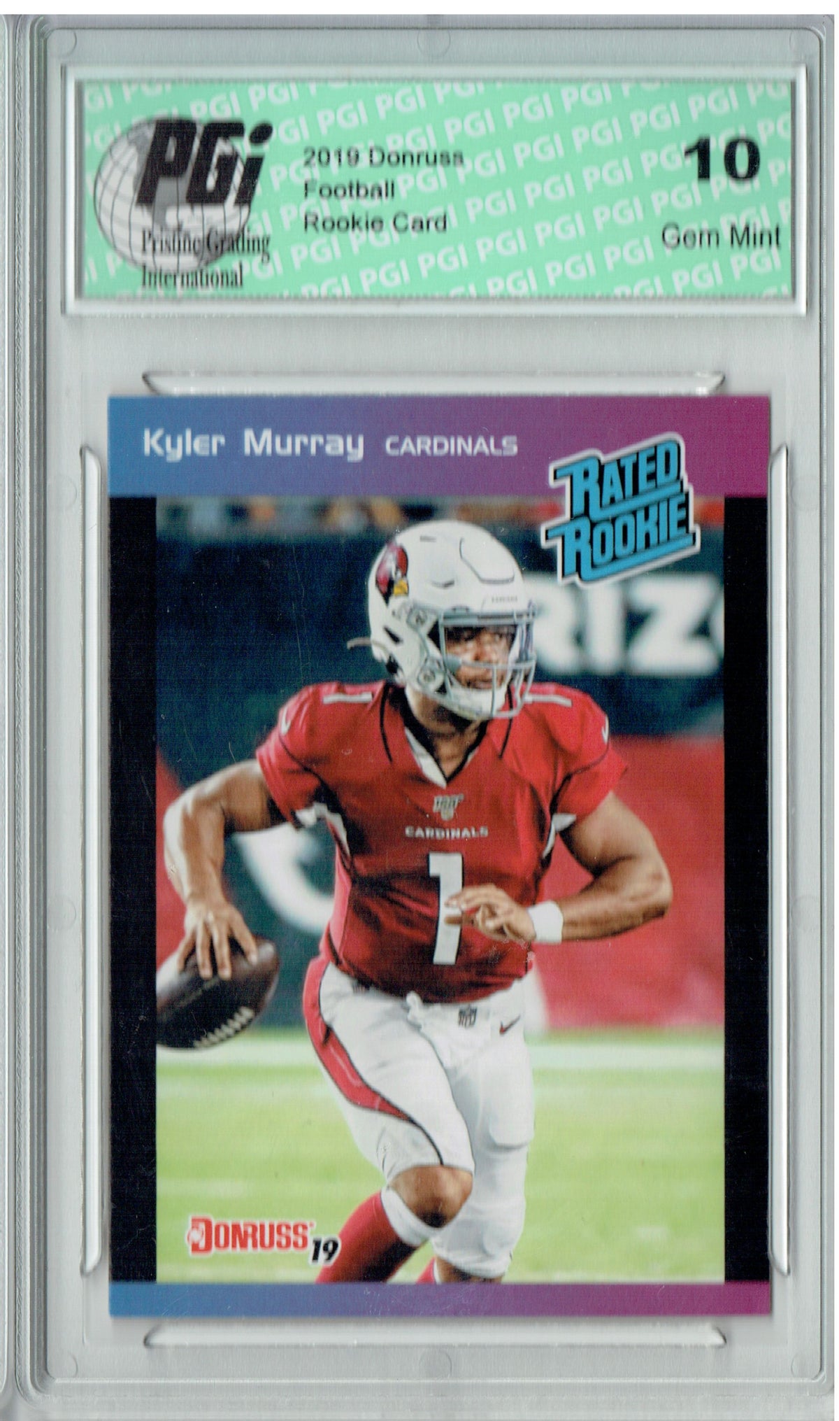 Kyler Murray 2019 Donruss #1 Rated Rookie Retro 1/280 Rookie Card PGI ...